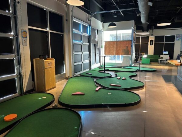 Indoor Golfing for All at X-Golf Colorado | Slides and Sunshine